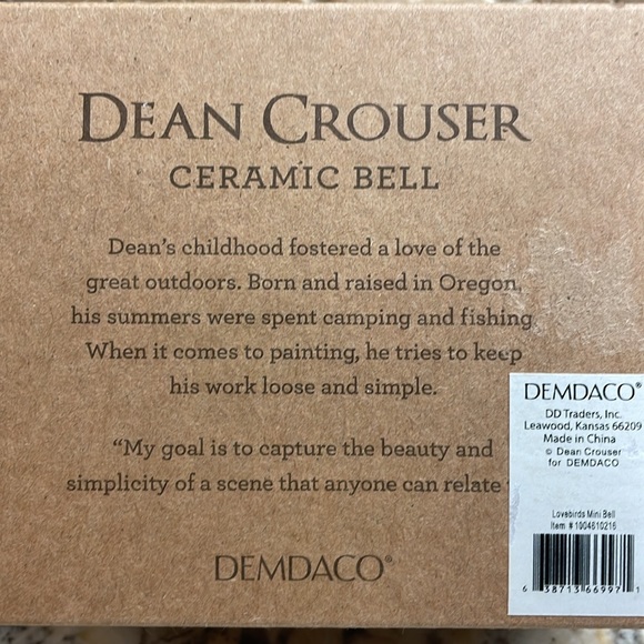 Demdaco | Accents | Demdaco Dean Crouser Mini Stoneware Bells W ...